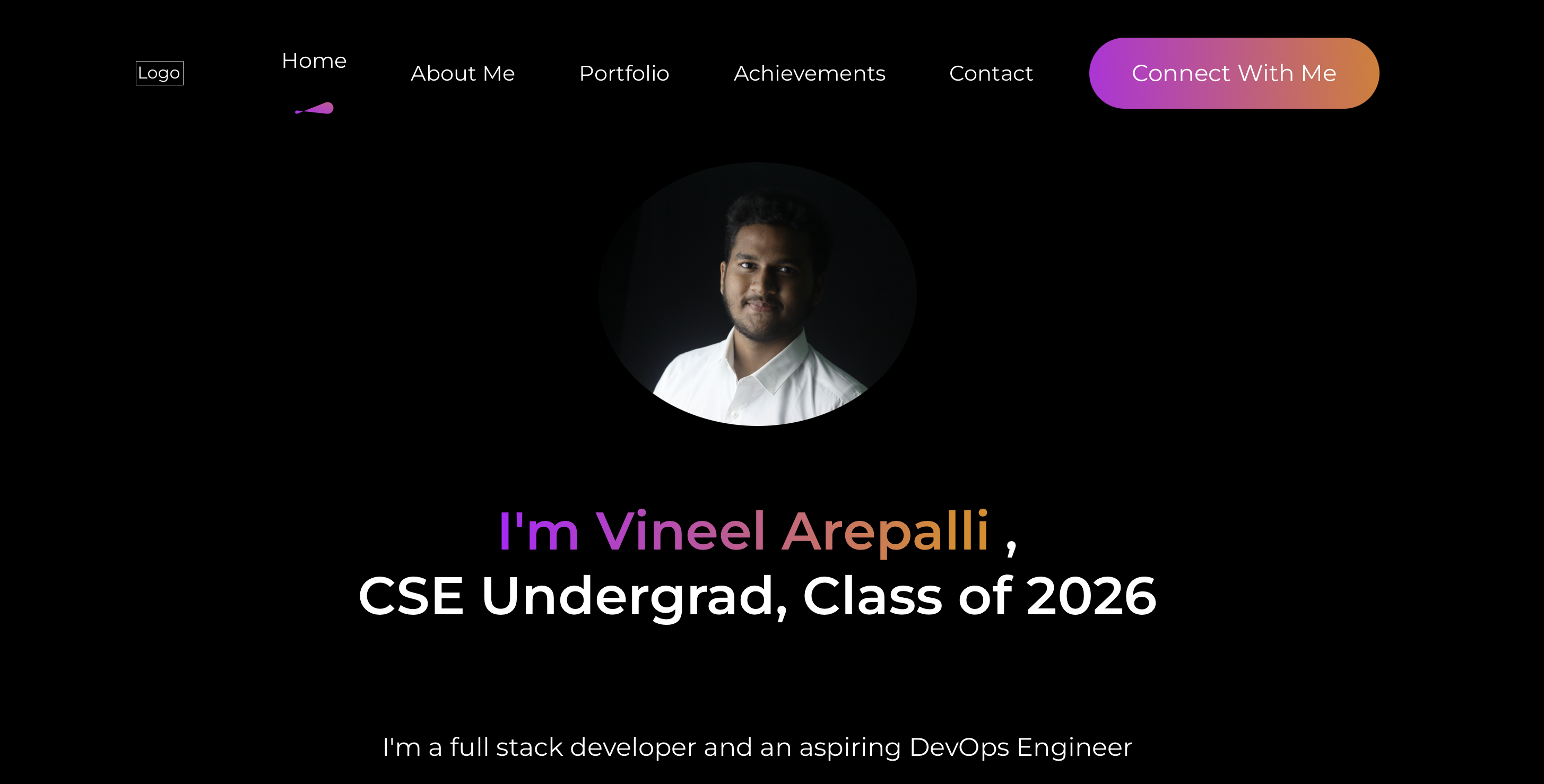 Portfolio · Vineel Arepalli